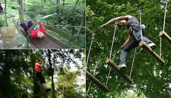Accrobranche, tyroliennes, saut pendulaire...pour 2