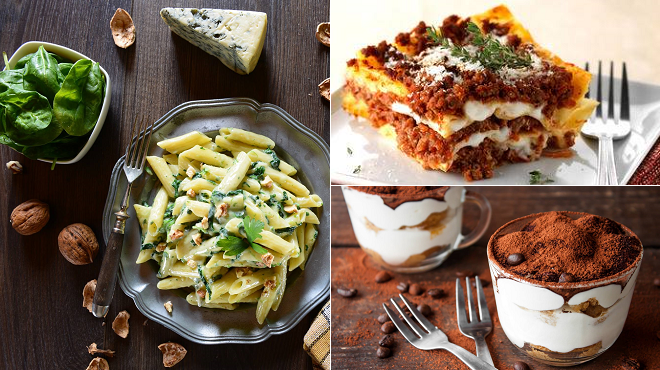 Un délicieux repas italien pour 2